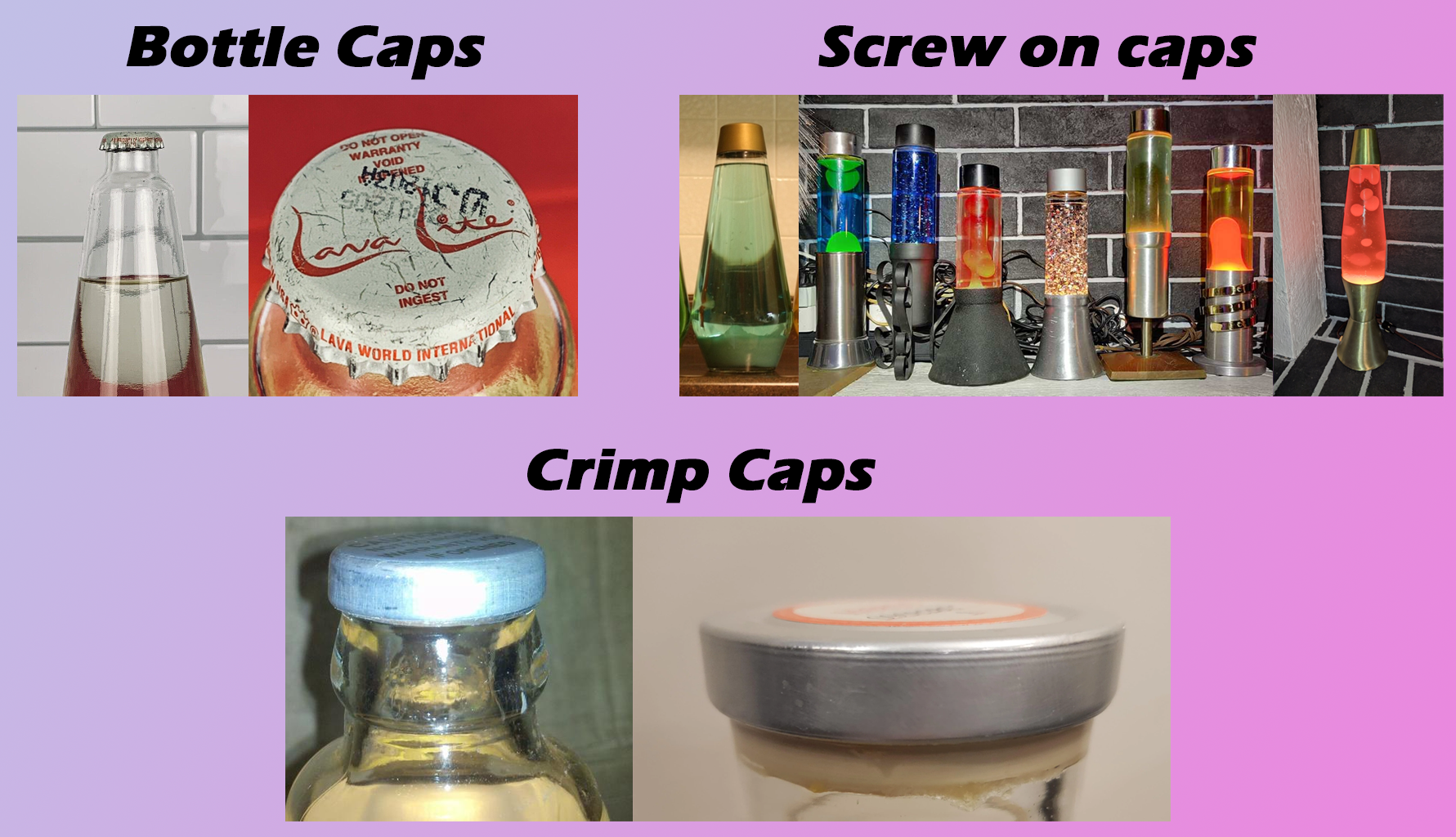 Removing Caps and Recapping Lava Lamp Bottles – The Lava Library