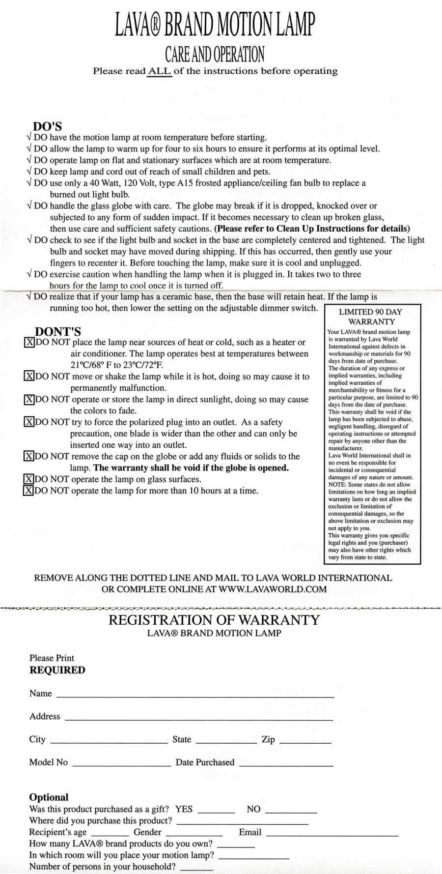 Misc Lava Lite Documents – The Lava Library